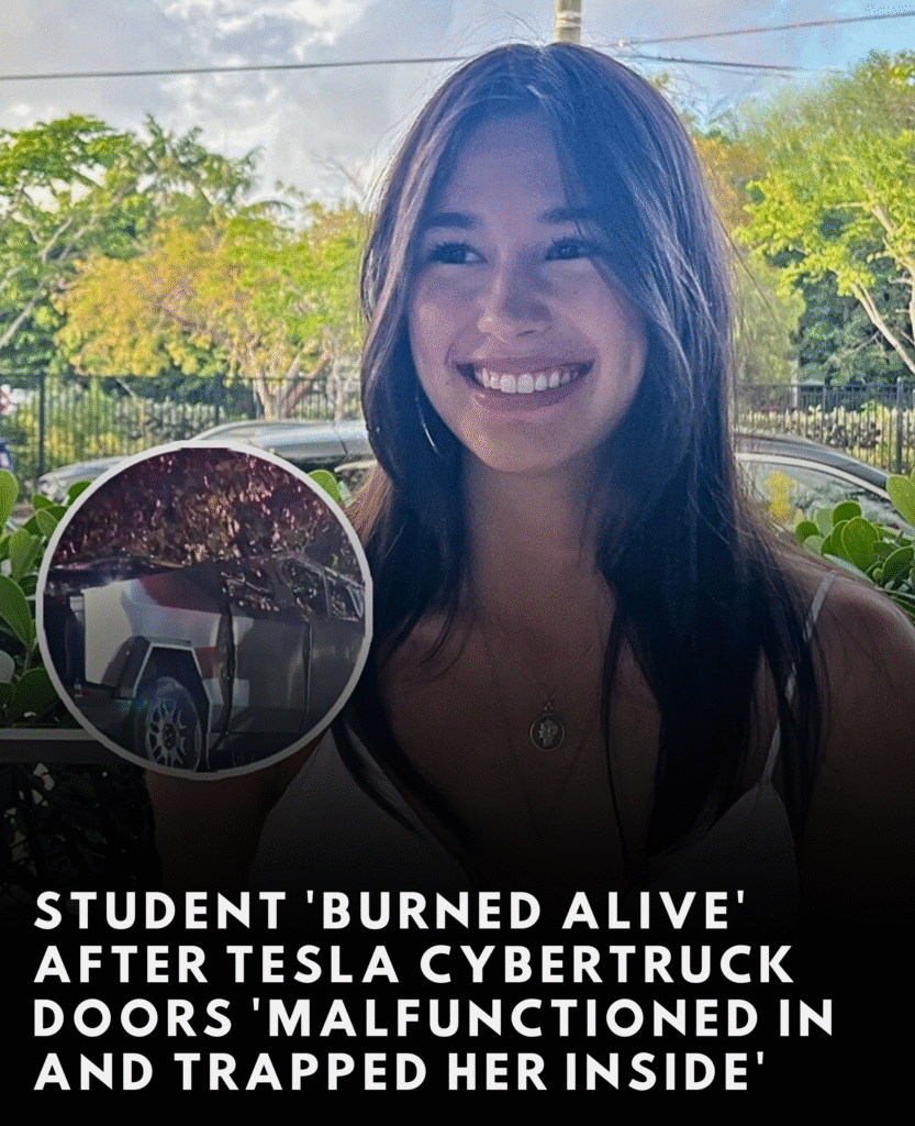 Student ‘burned alive’ after Tesla Cybertruck doors ‘malfunctioned and ...